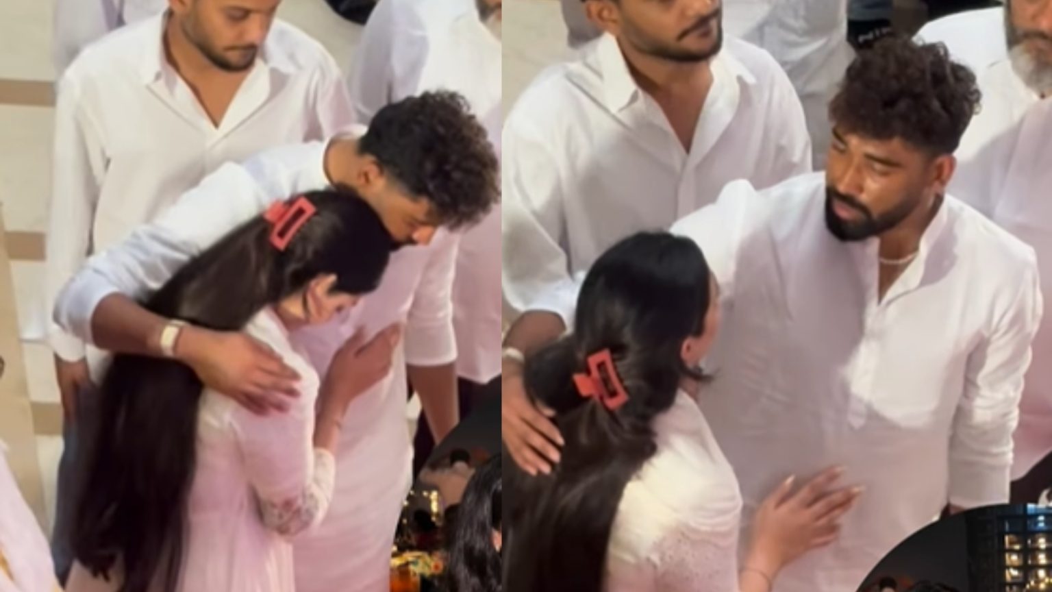 Mohammed Siraj Consoles Emotional Zanai Bhosle